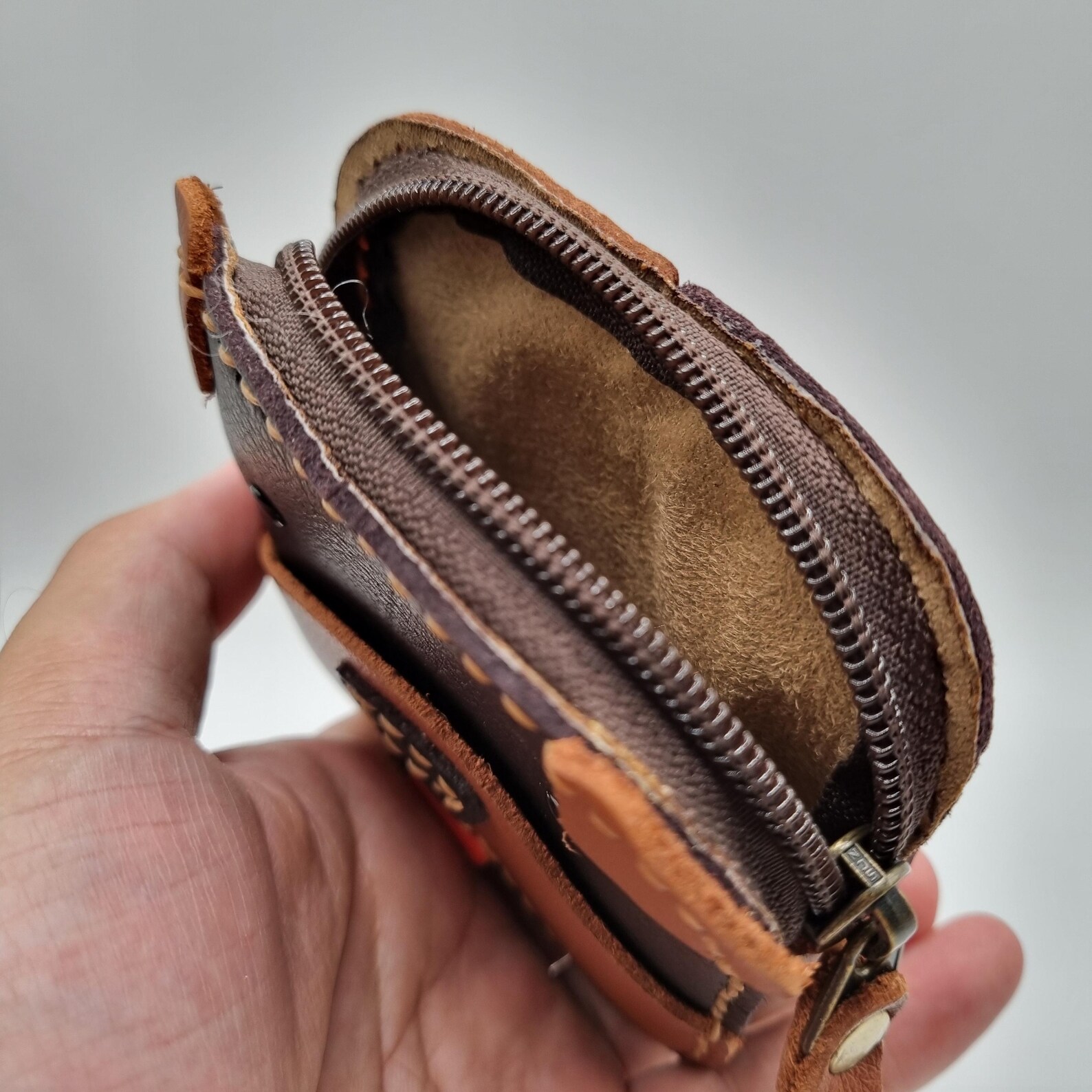 Leather Mini Wallet Dog / Cat / Sheep Face Coin Purse - Etsy
