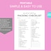 Weekend Getaway Packing List Printable (PDF & PNG) - Etsy