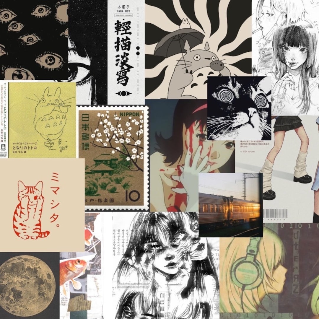40 PCS Anime Wall Collage Kit | Aesthetic Minimalist Posters ...