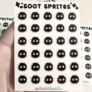 Soot Sprites Ghibli Kawaii Sticker Sheet Planner Journaling Bujo Deco ...