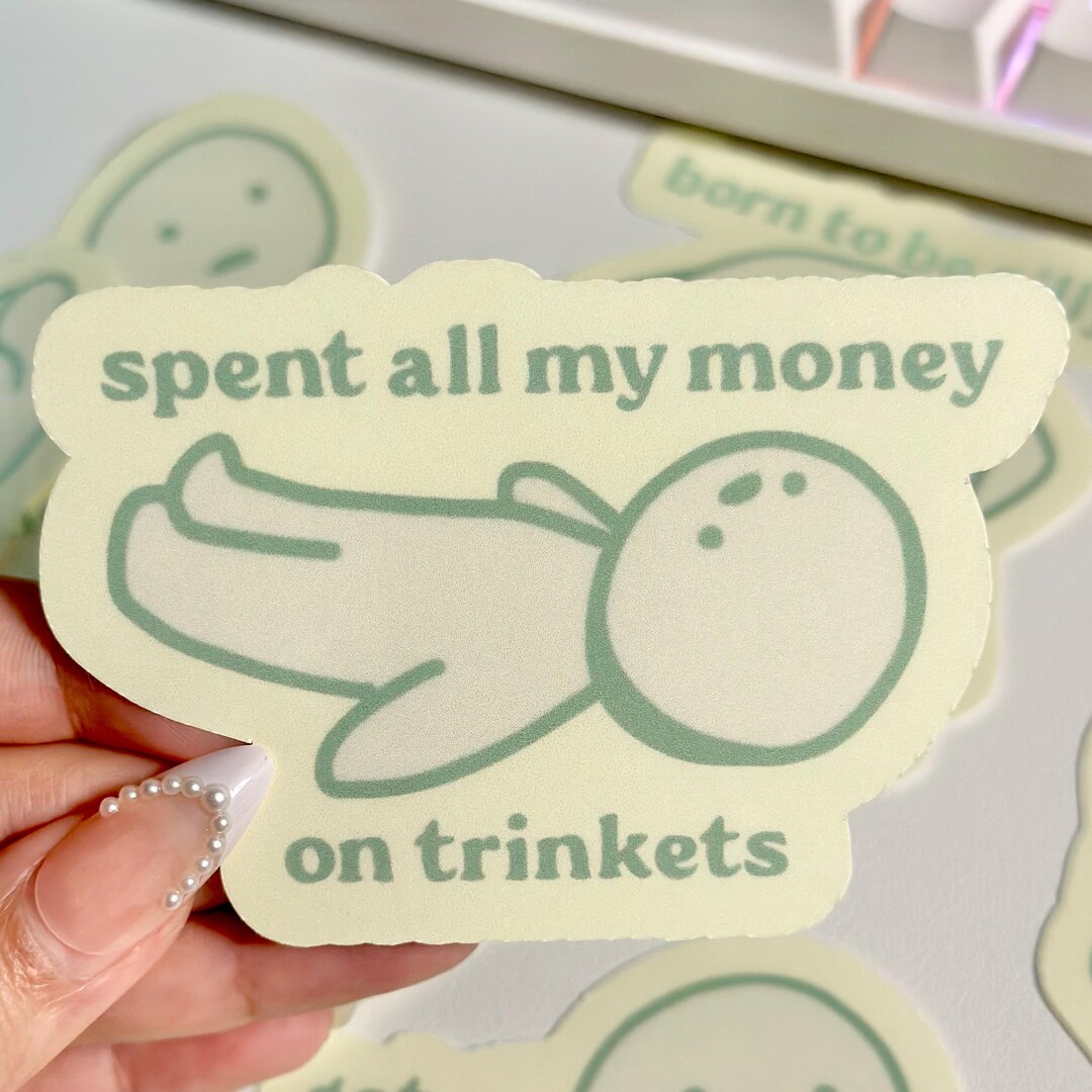 Smiski X Text Meme Stickers Decal Stickers for Laptop, Water Bottle ...