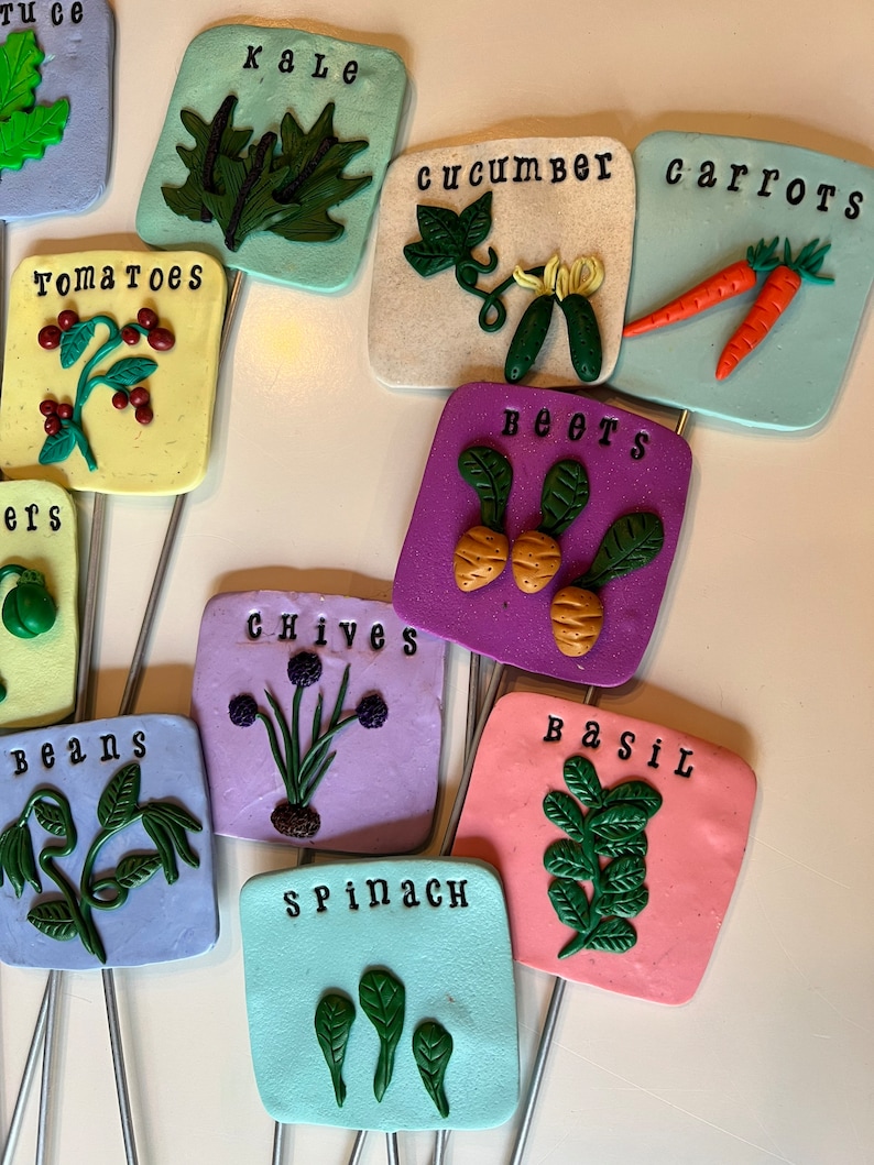 Garden Herb/vegetable Markers - Etsy