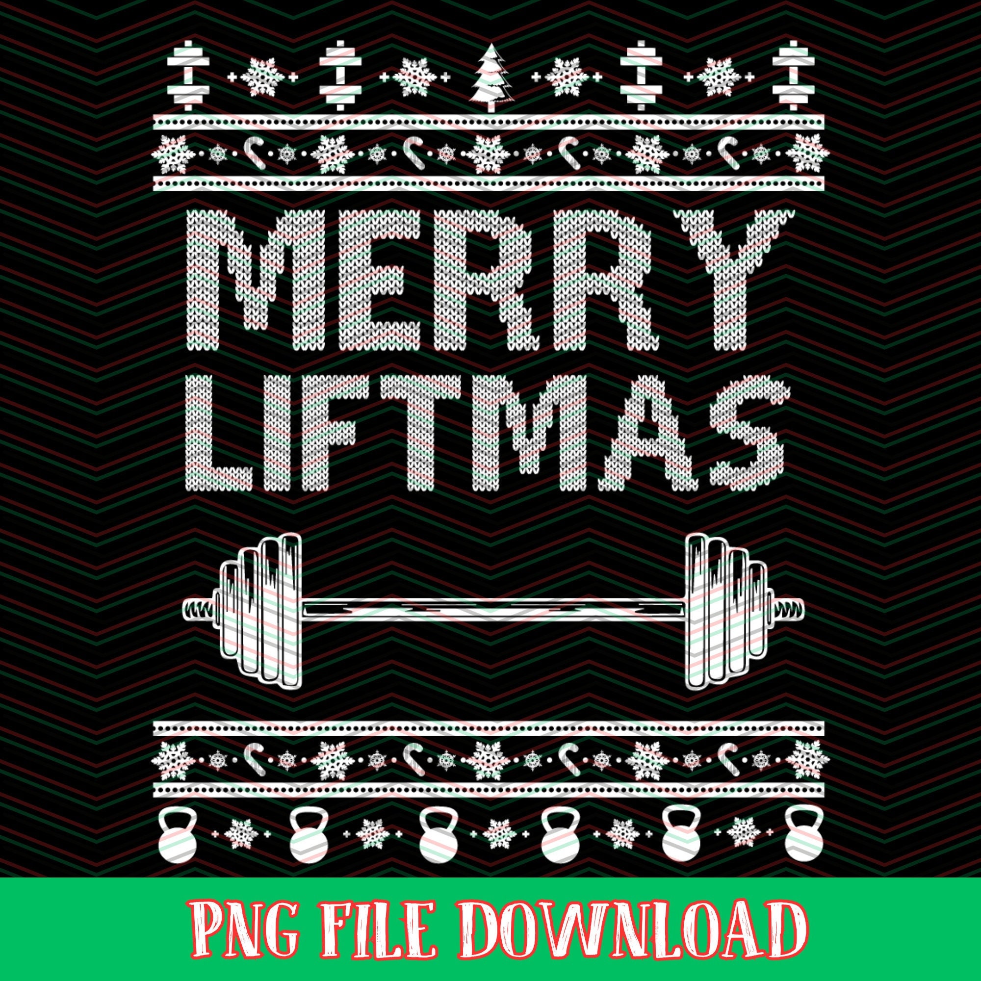 Merry Liftmas PNG Crossfit Weightlifting Workout Christmas - Etsy