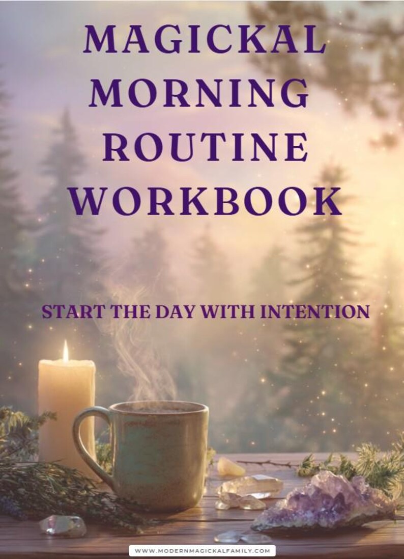 Spiritual Magickal Morning Routine Workbook | Daily Ritual Planner ...