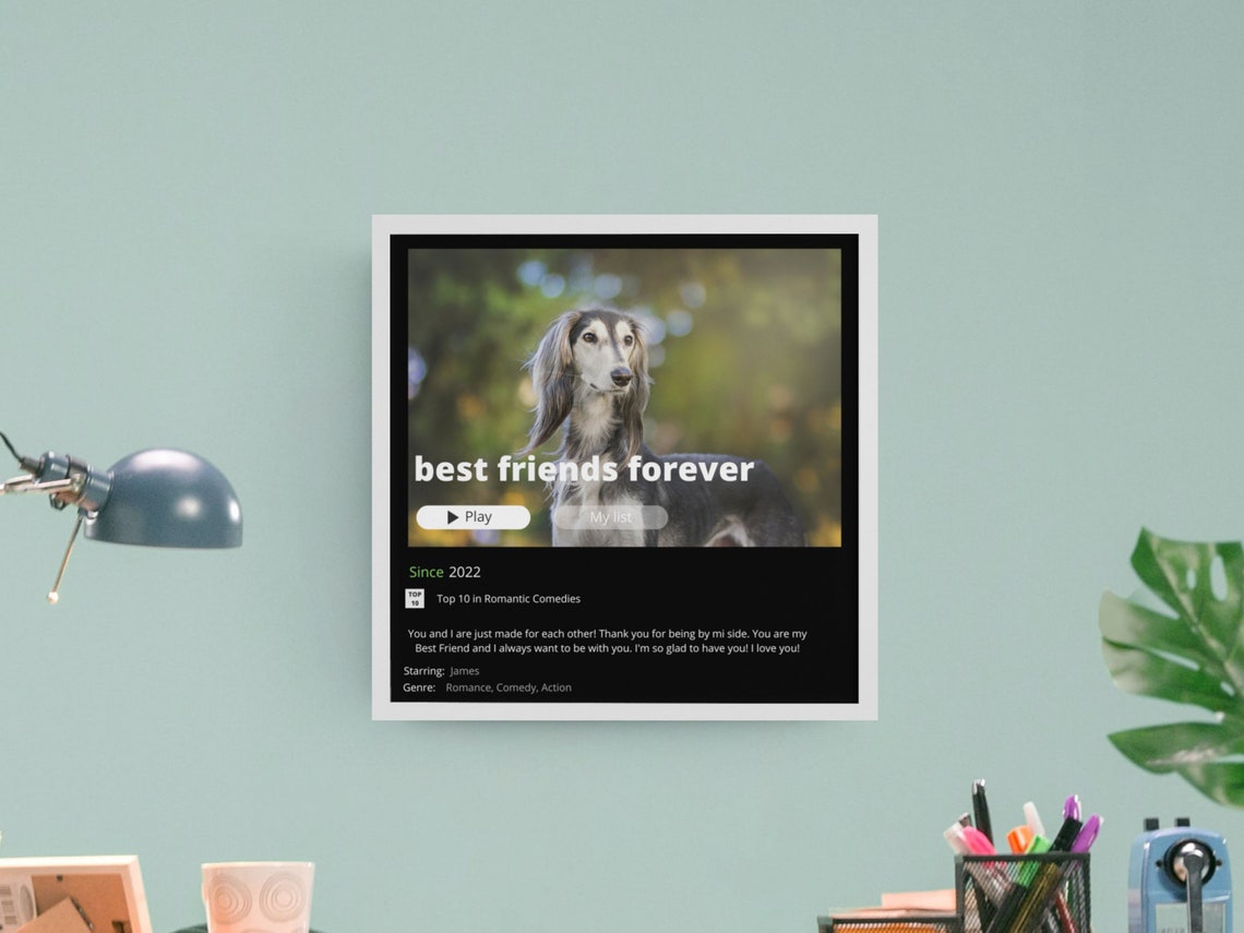 Custom Movie Poster Portrait From Photo Custom Gift - Etsy