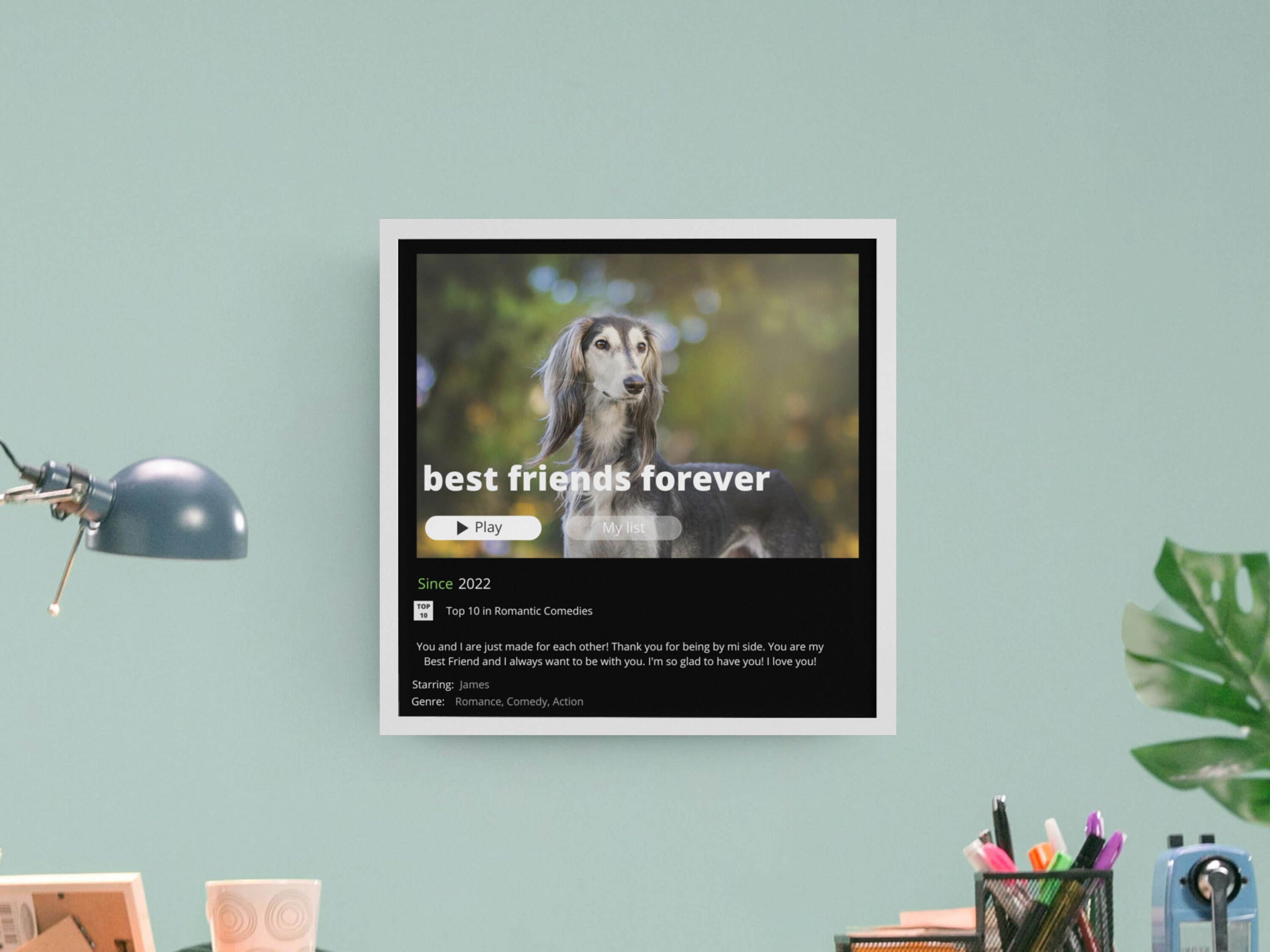 Custom Movie Poster | Portrait From Photo | Custom Gift | Weddings ...