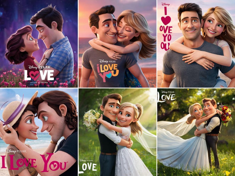 Custom Cartoon Portrait From Photo | Personalized Couple & Family ...
