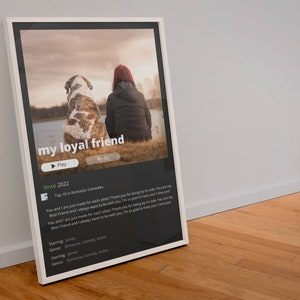 Custom Movie Poster | Portrait From Photo | Custom Gift | Weddings ...