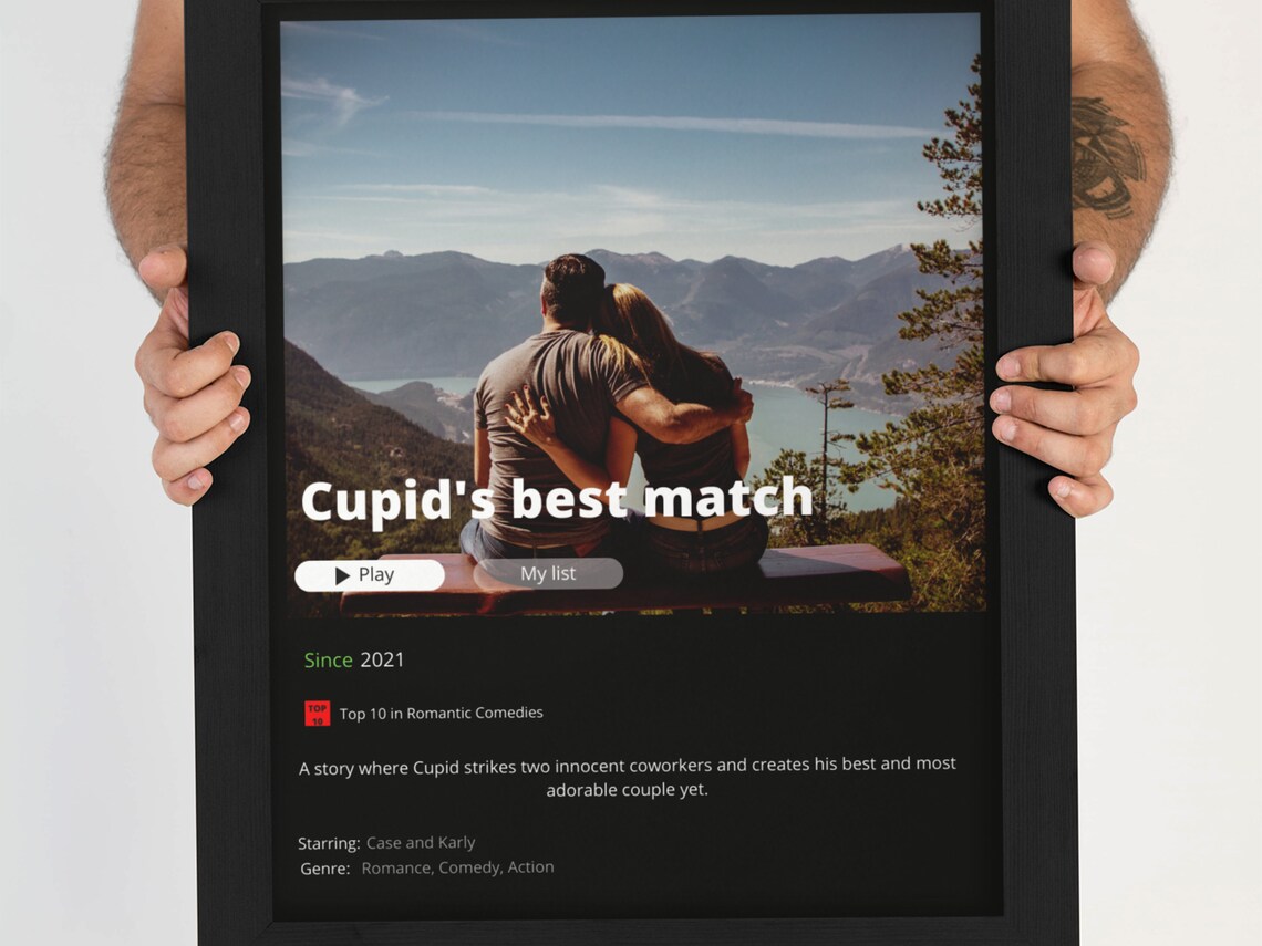 Custom Movie Poster | Portrait From Photo | Custom Gift | Weddings ...