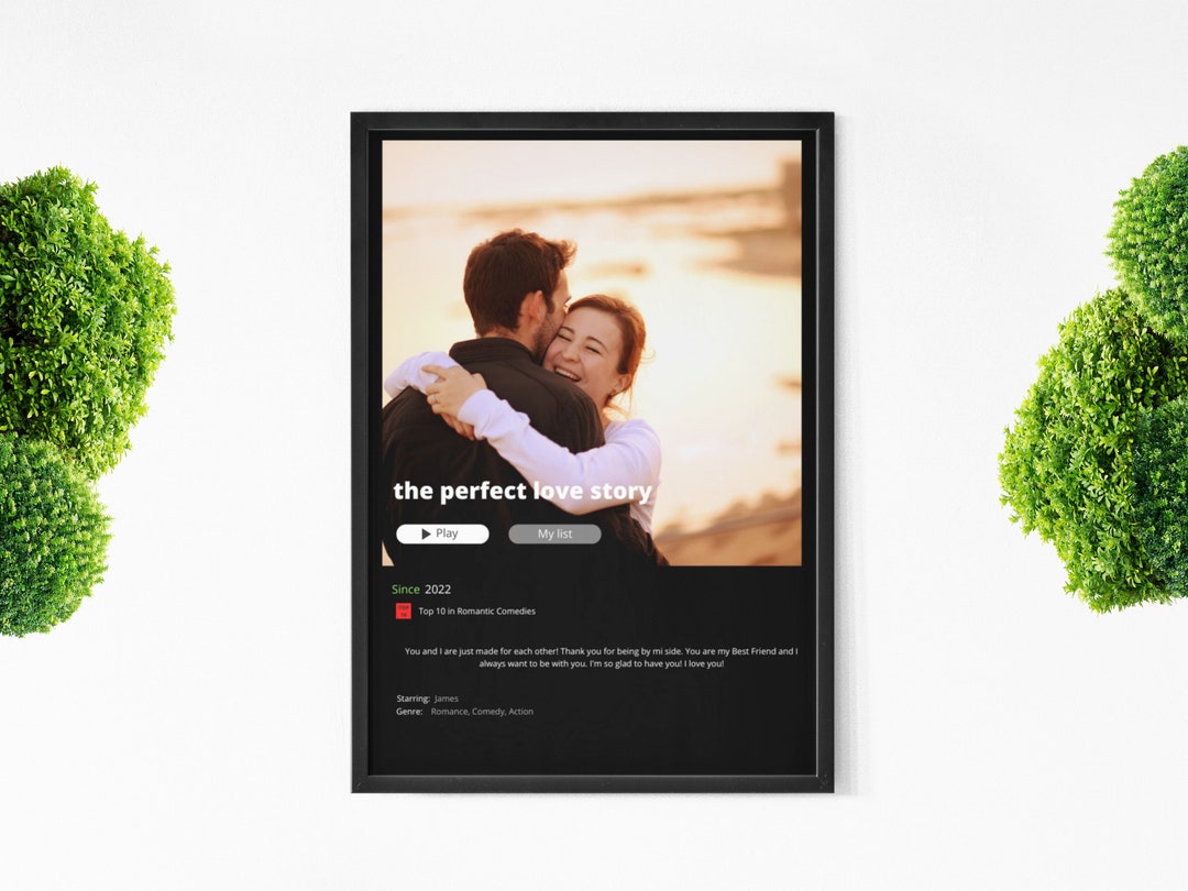 Custom Movie Poster | Portrait From Photo | Custom Gift | Weddings ...