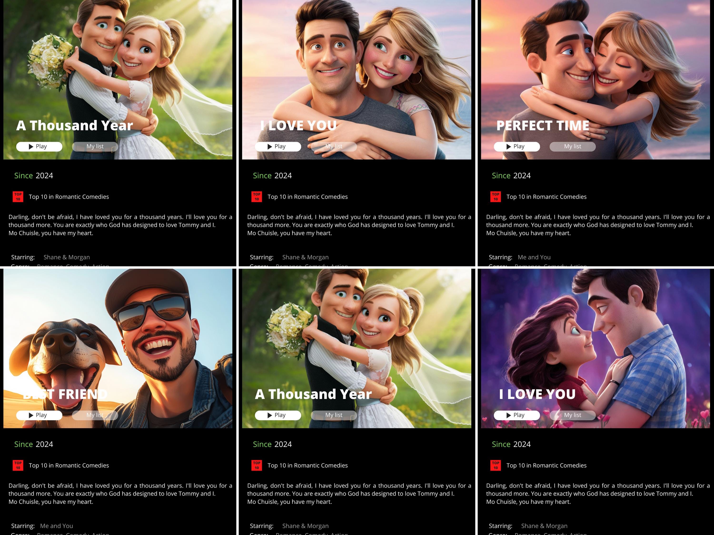 Custom Animated Movie Poster | Personalized Cartoon Art From Your Photo ...