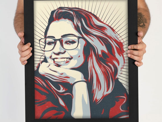 Custom Portrait Vector Style Portrait Unique Custom - Etsy