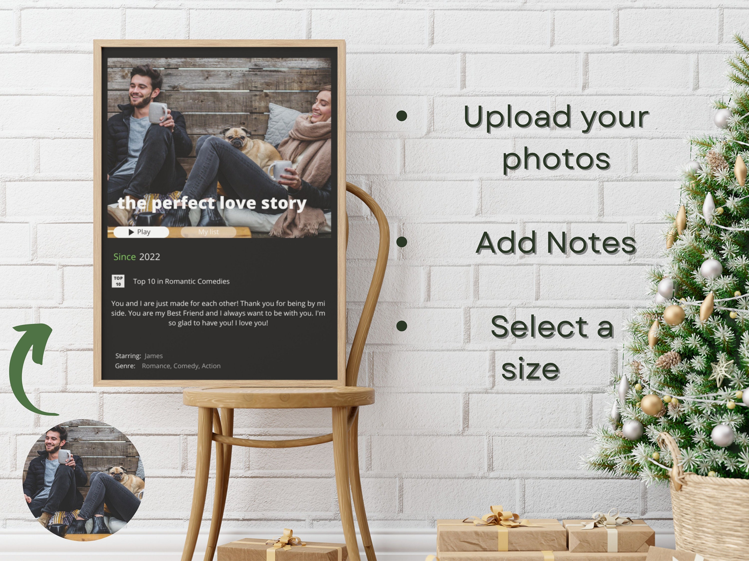 Custom Movie Poster | Portrait From Photo | Custom Gift | Weddings ...