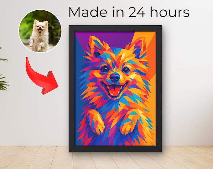 Pop Art Pet Portrait, Custom Pet Pop Art, Pop Art Dog Portrait, Pet Pop ...