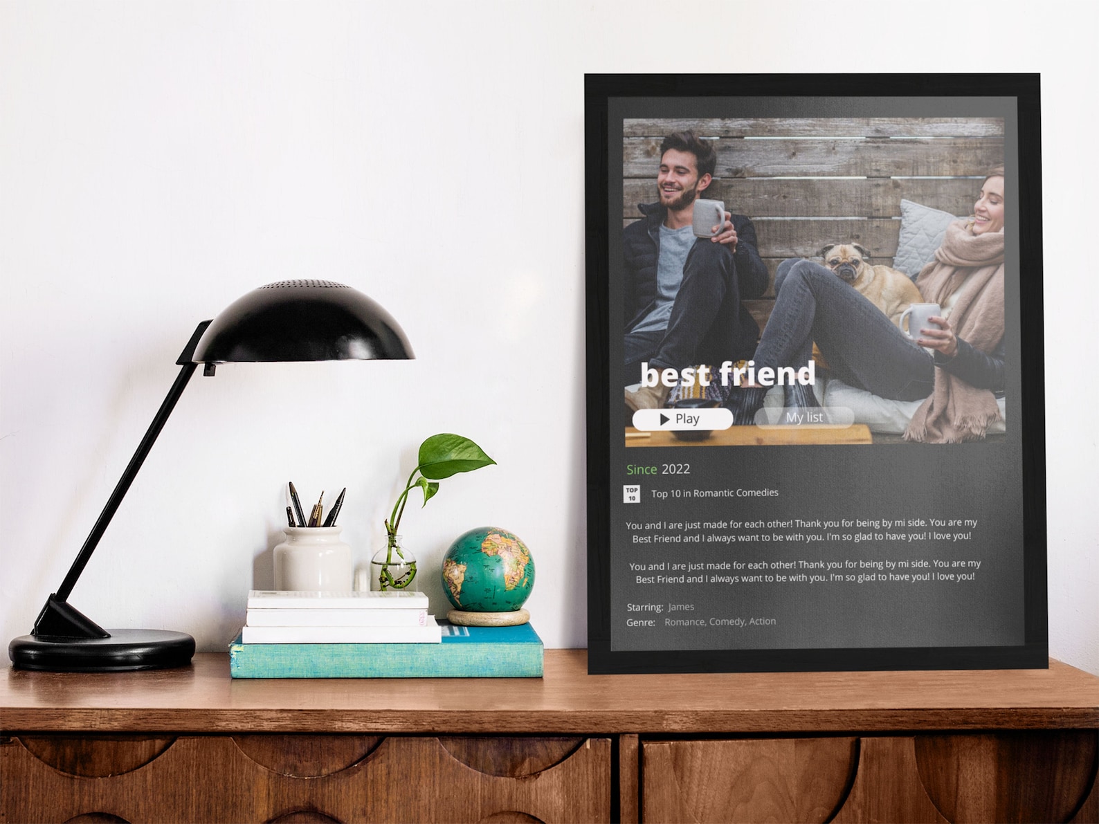 Custom Movie Poster | Portrait From Photo | Custom Gift | Weddings ...