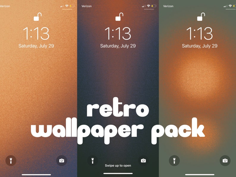 Retro Gradient Grain Wallpaper 9-pack - Etsy