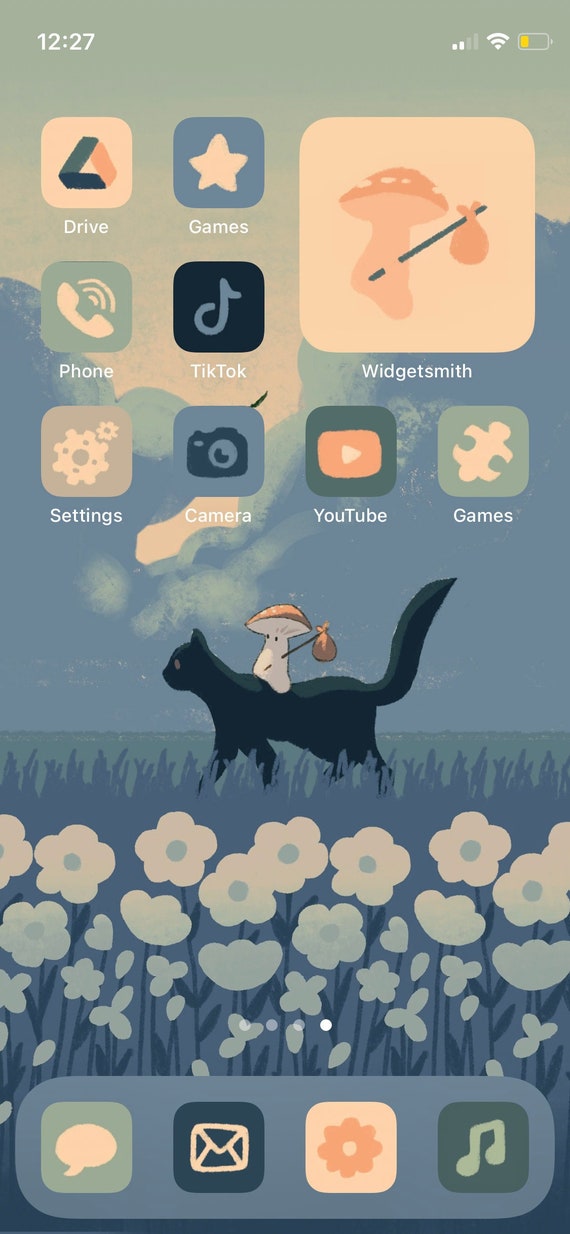 Mushroom Widget 40 Pack HD Animated GIF Background Still - Etsy