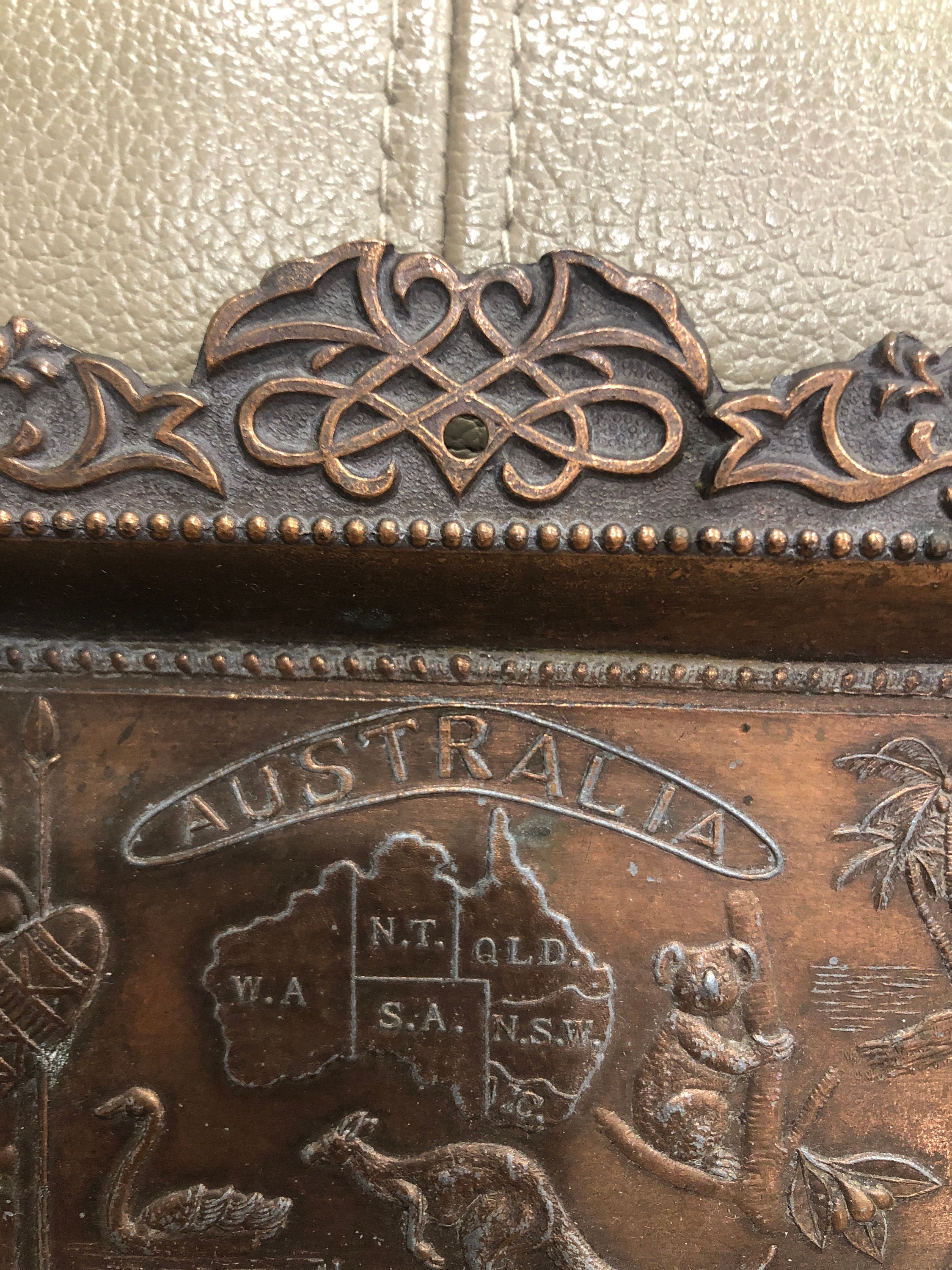 Edwardian Wall Plaque of Early Australian Symbols Made of Copper - Etsy
