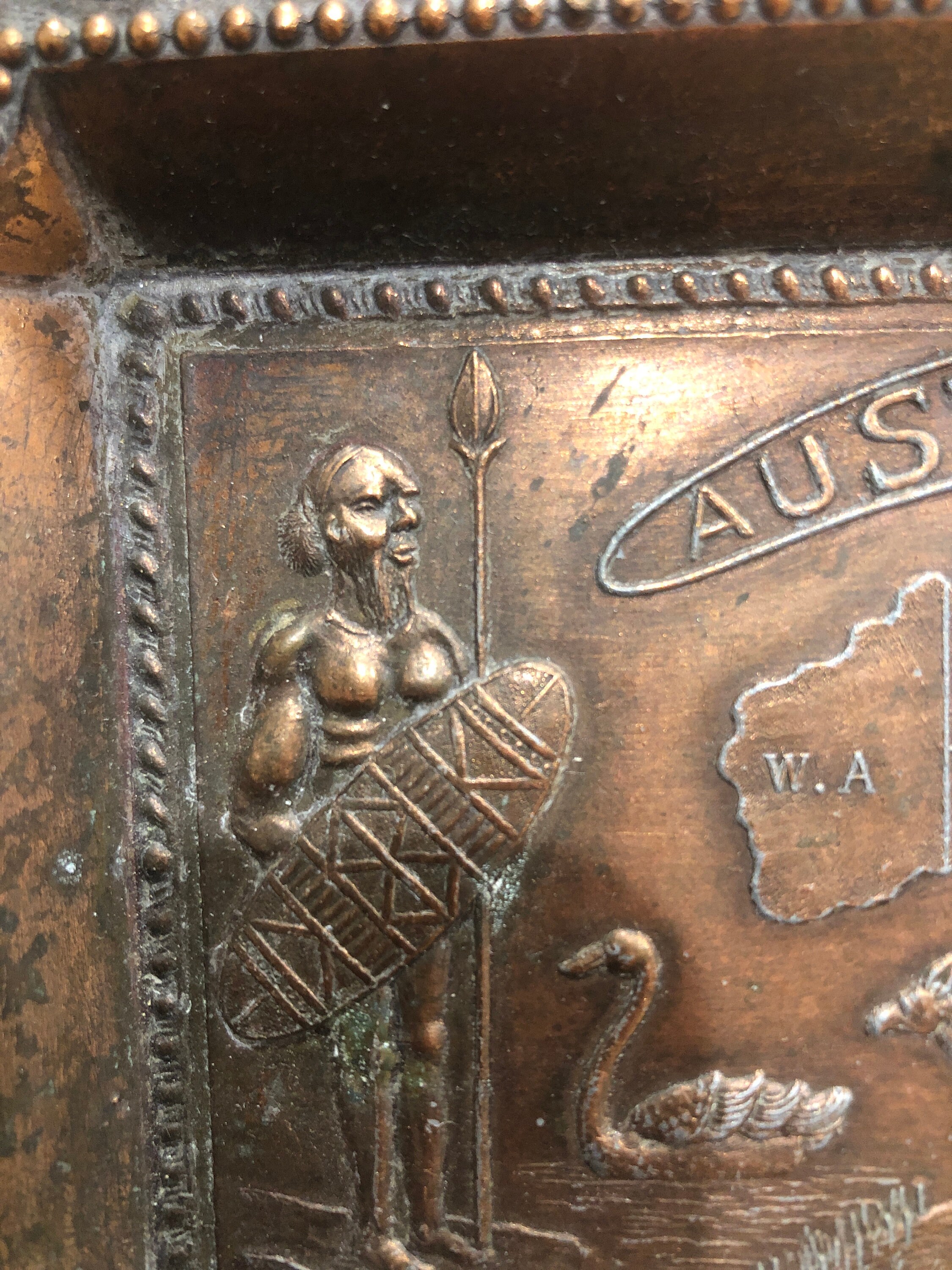 Edwardian Wall Plaque of Early Australian Symbols Made of Copper - Etsy