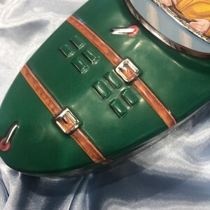 Vintage Green Classic No 8 Racing Car Shaped Tin by the Silver Crane ...