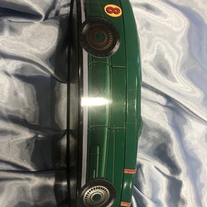 Vintage Green Classic No 8 Racing Car Shaped Tin by the Silver Crane ...