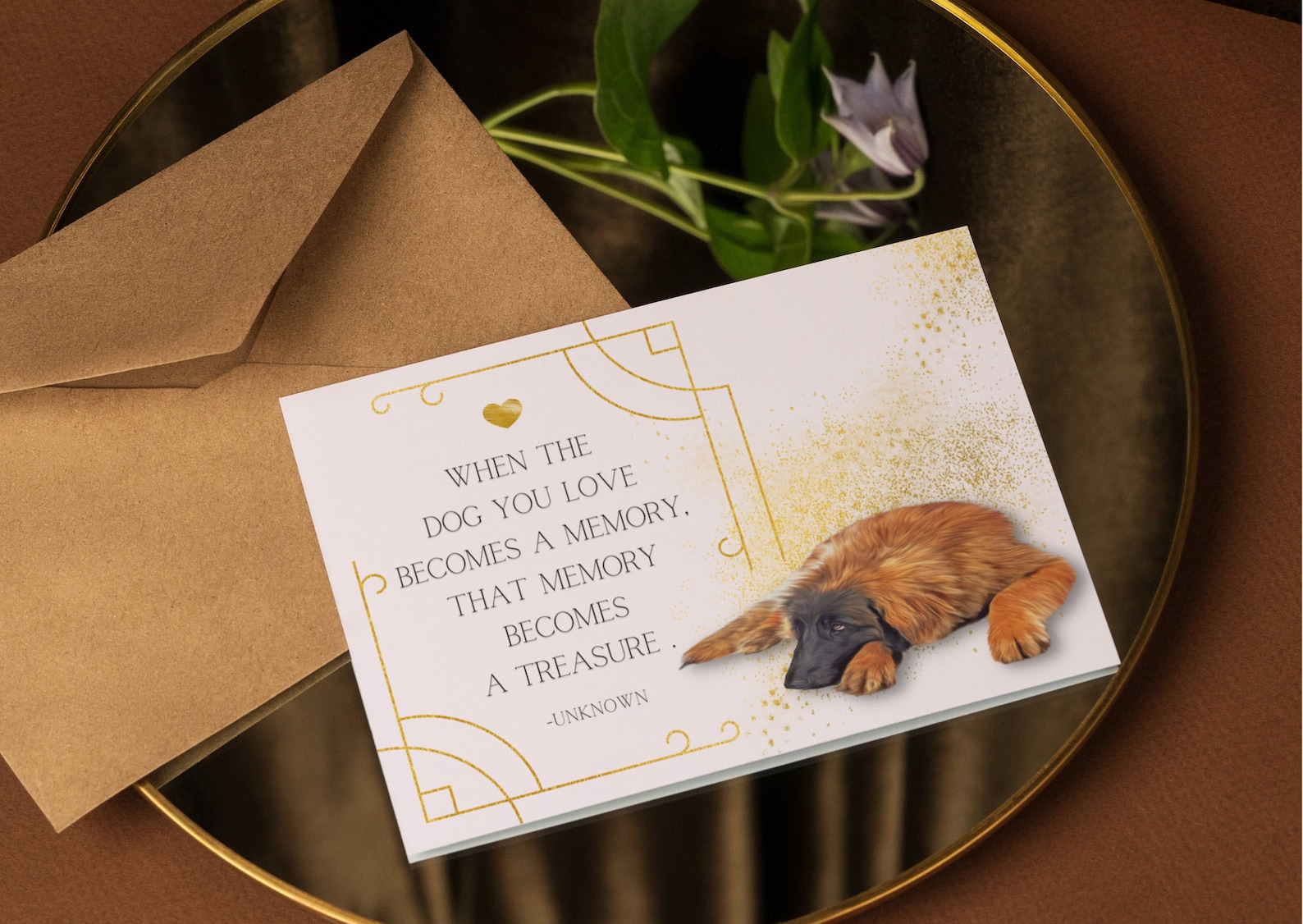 Printable Condolence Card, Dog Loss Sympathy Card, Loss of Dog, Instant ...