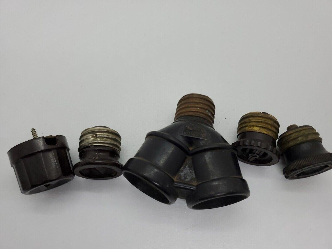 Antique 1919 HEMCO TWIN-LITE Dual Socket Adapter + 3 Sockets Vintage - Etsy