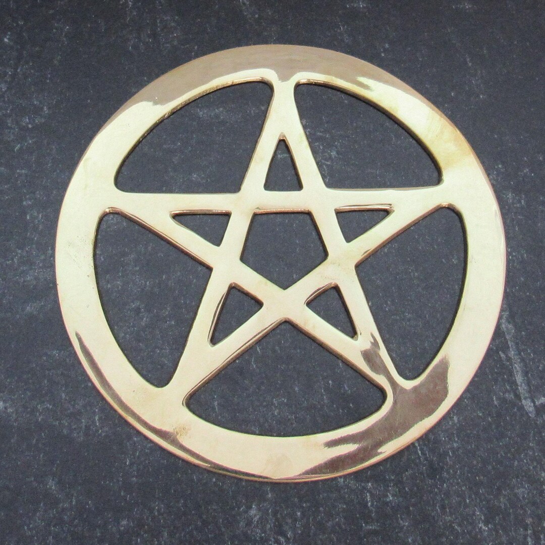 Brass Pentagram Altar Tile - 6 Inches - Etsy