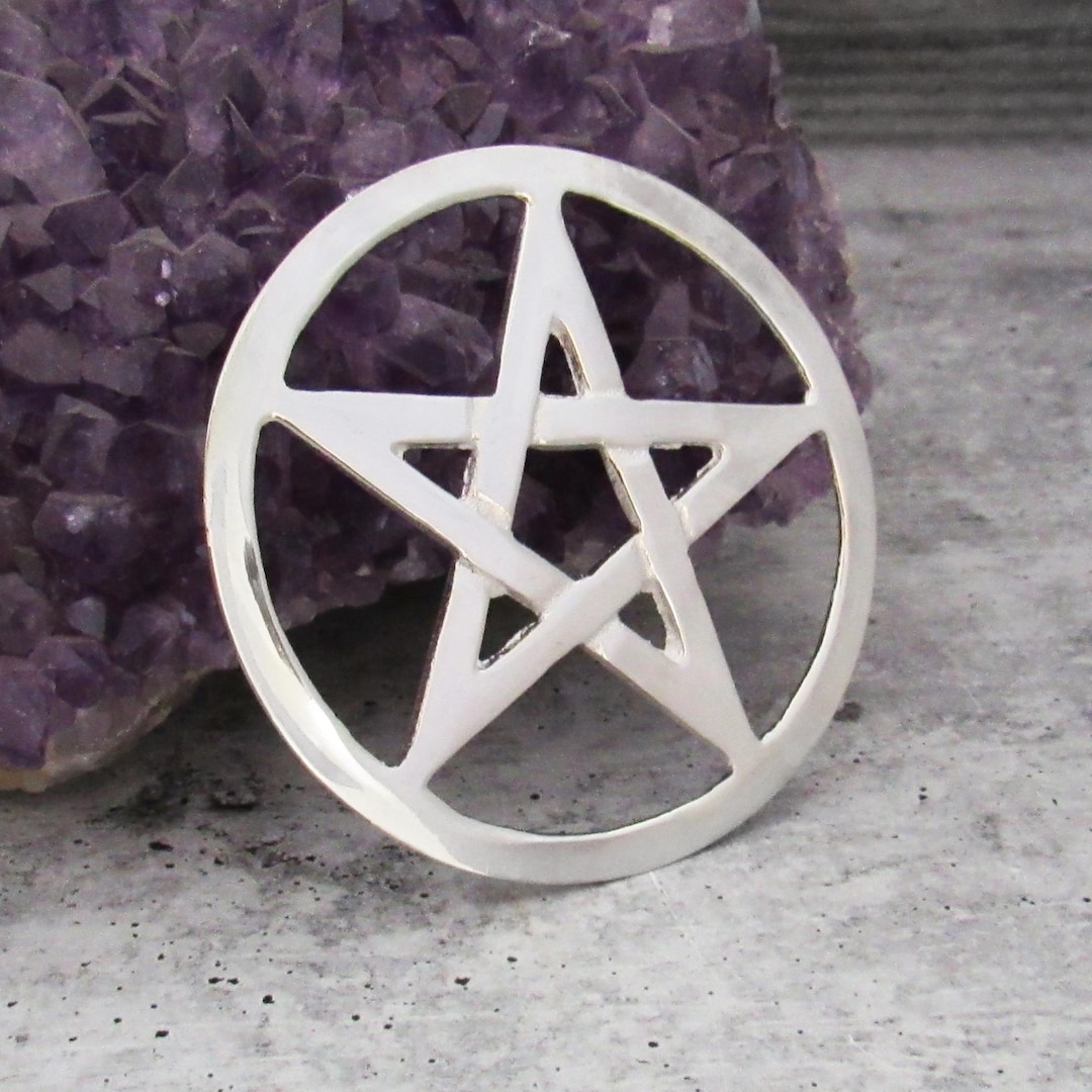 Silver-plated Pentagram Altar Tile - 2.75 Inches - Etsy