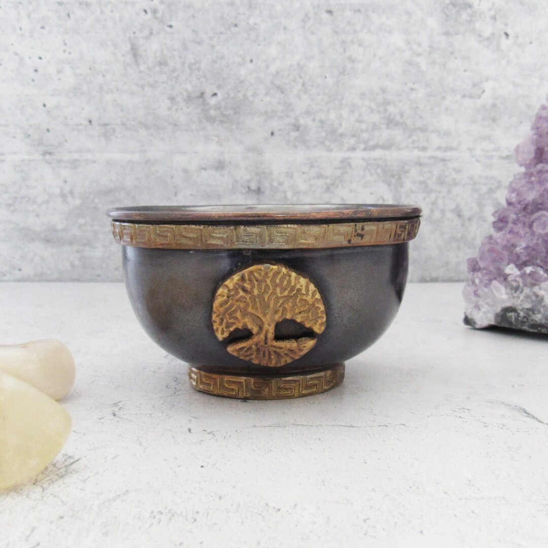 Antiqued Bronze Tree of Life Bowl - 3 Inches - Etsy