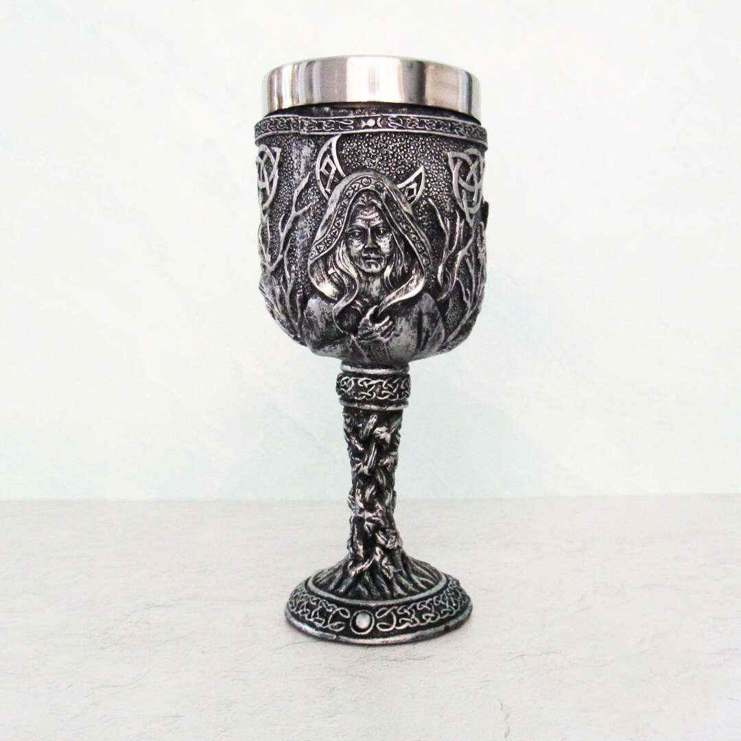 Triple Moon Goddess Chalice - Etsy