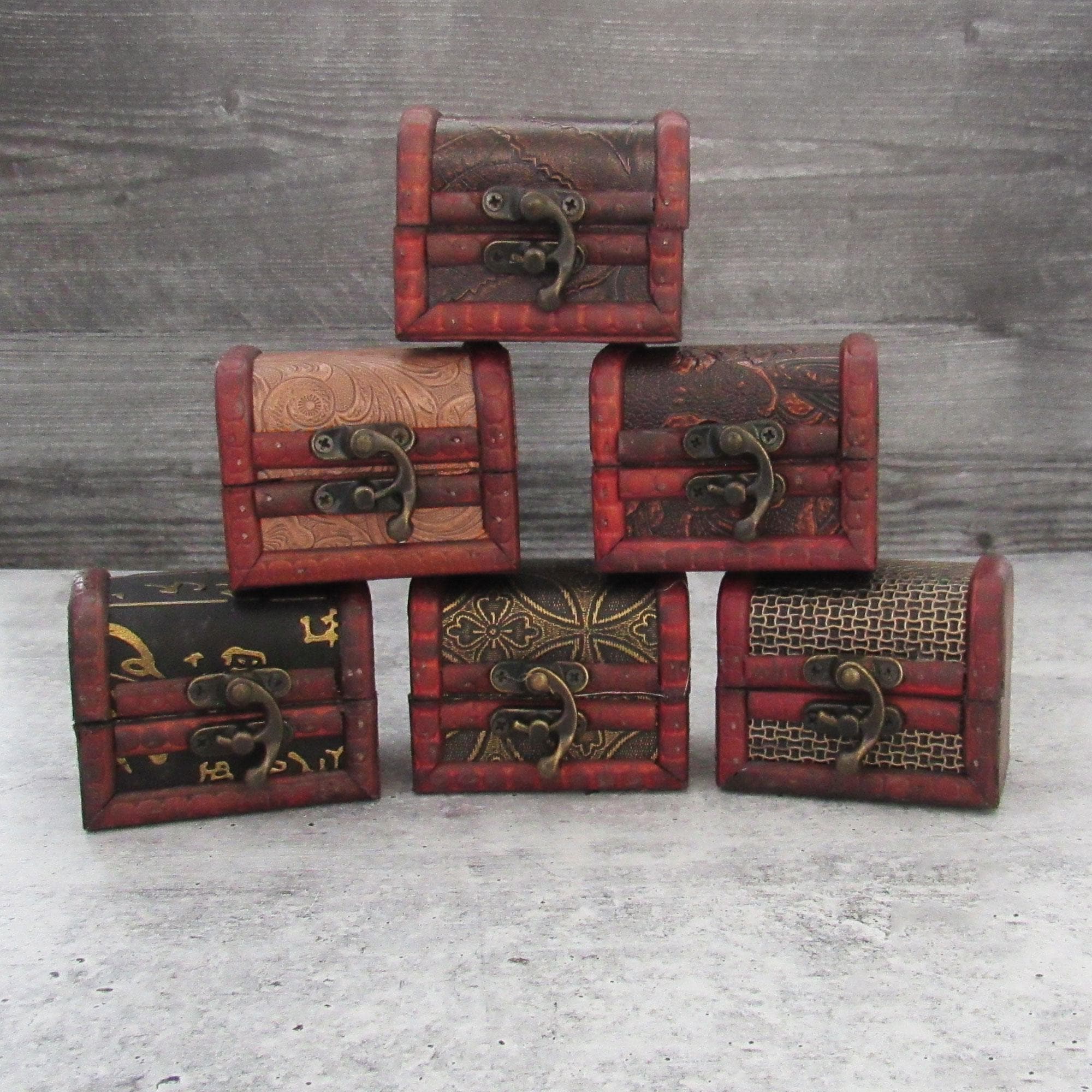 Mini Treasure Chest With Latch (one Piece) - Choose Style! - Etsy