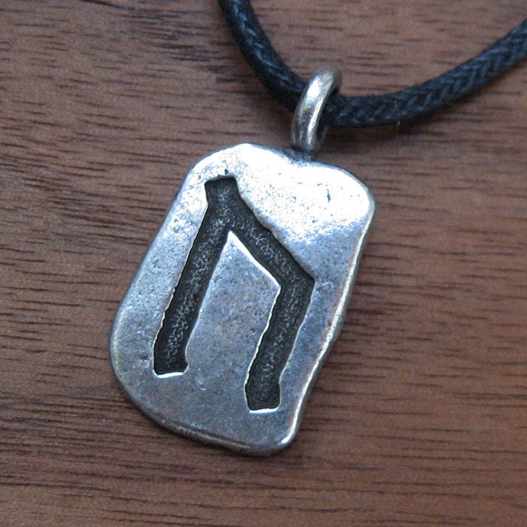 Uruz (strength) Pewter Rune Pendant - Etsy