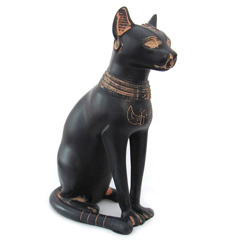 Resin Bastet Statue, Egyptian Goddess Figurine (5.4 Inches) - Etsy