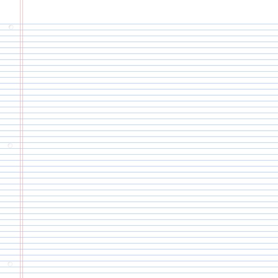 Lined Notebook Paper PNG Digital Download School Paper PNG - Etsy