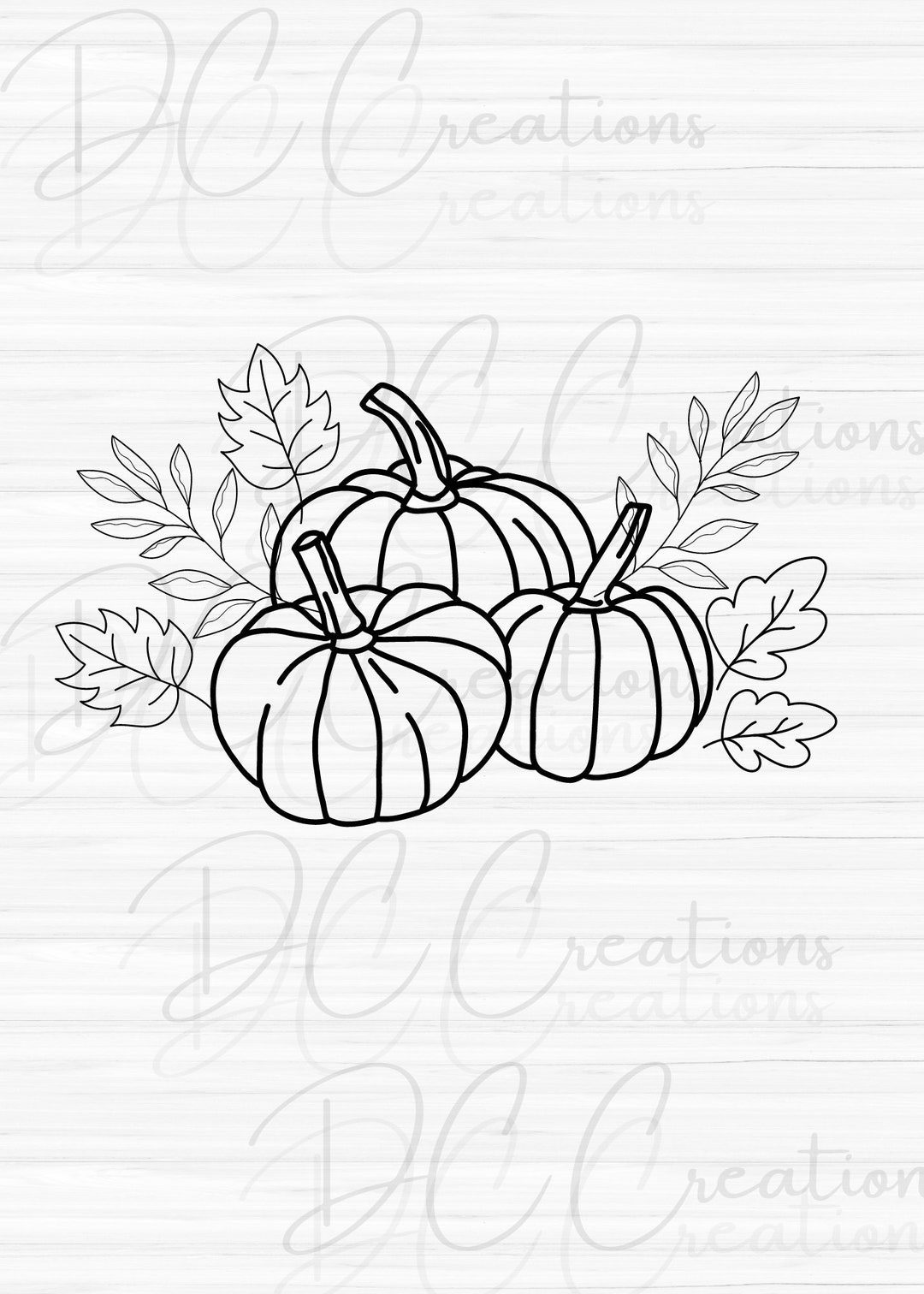 Fall SVG. PNG. | Pumpkins and Leaves | Cricut Machine Files | Autumn ...