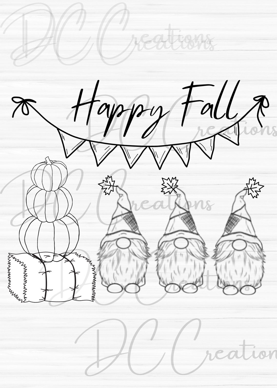 Happy Fall Gnome SVG. PNG. | Happy Fall Gnome Clip Art | Cutting ...