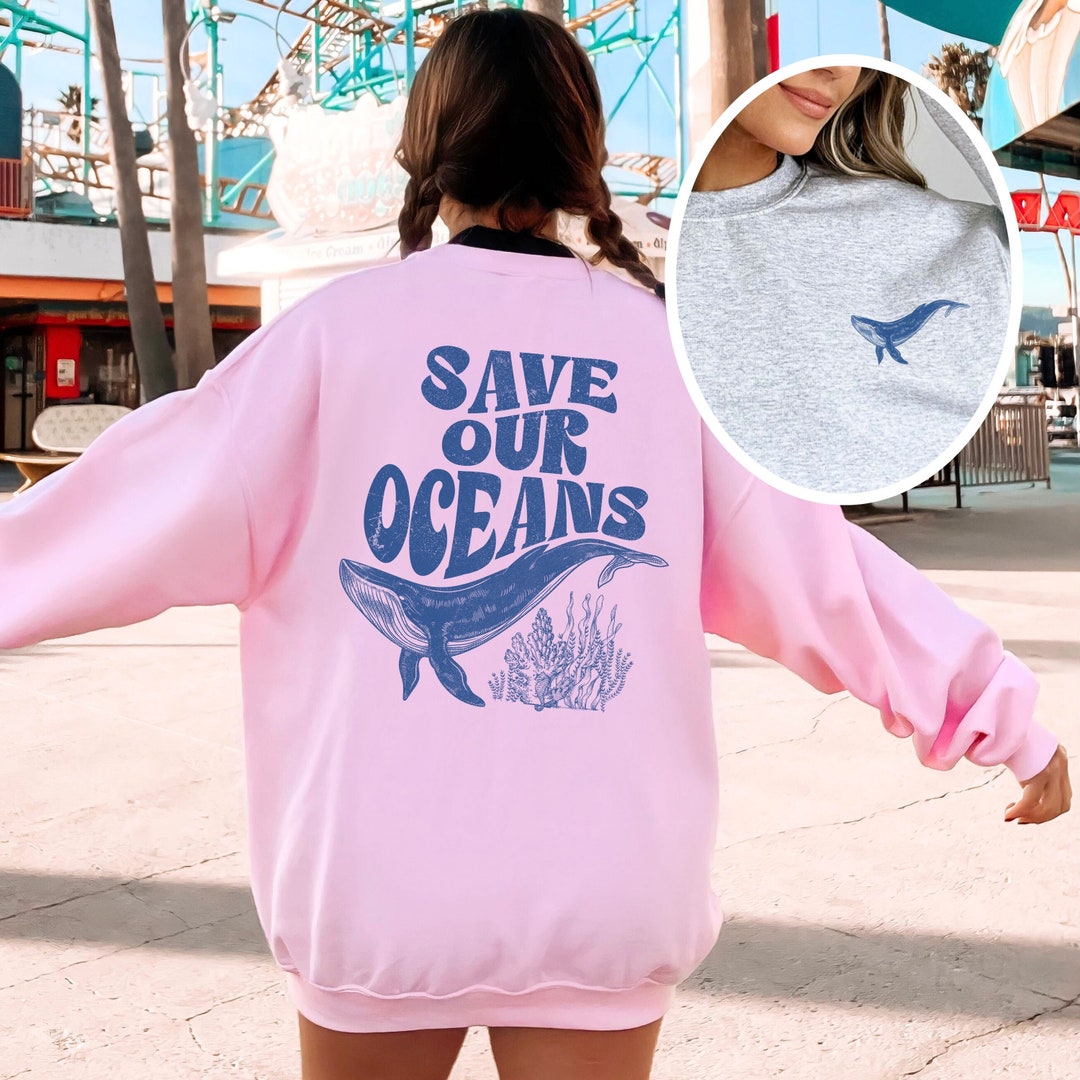 Respect Our Oceans Whale Sweater Respect Our Locals Sweatshirt Coconut ...