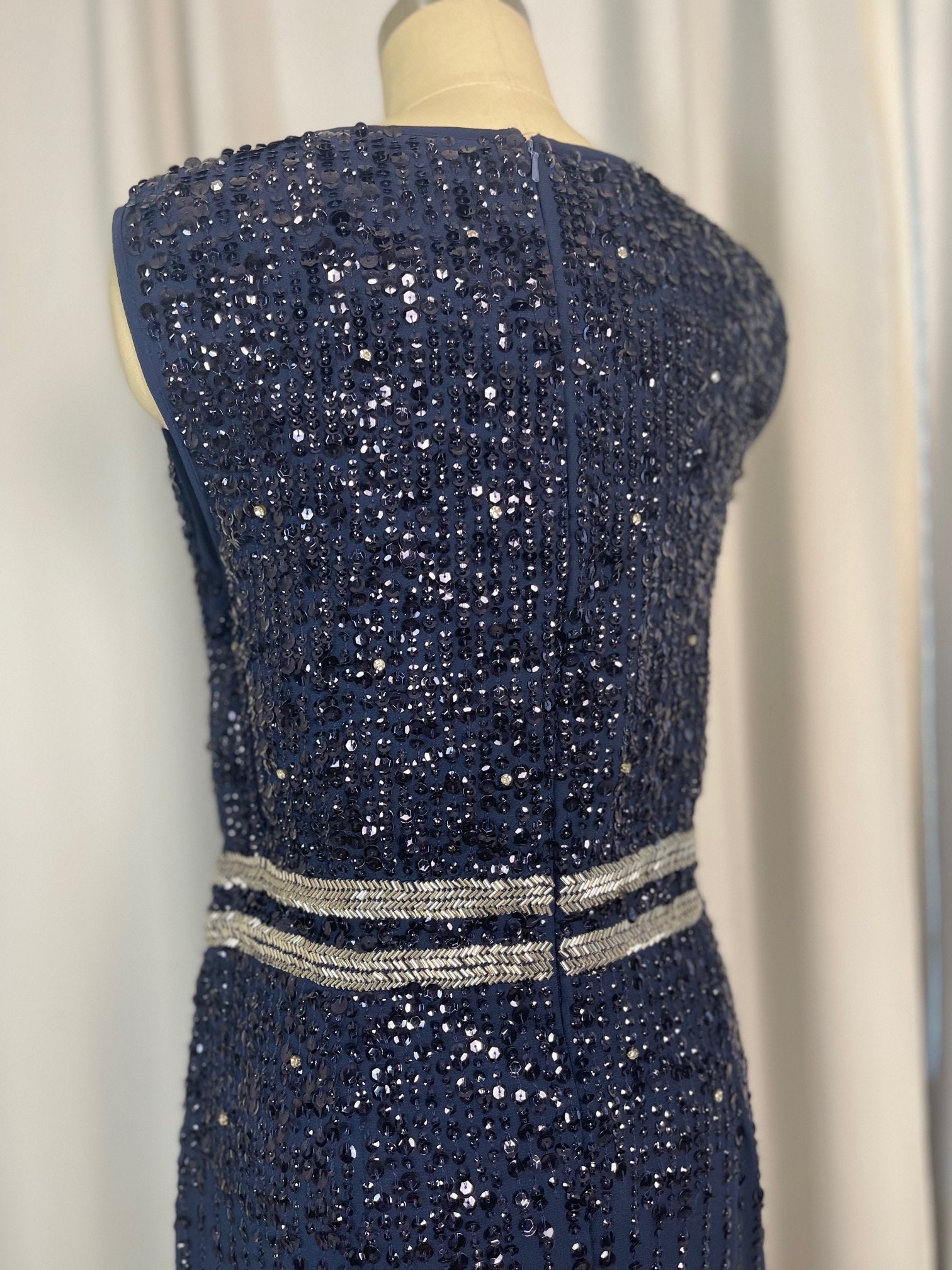 Mother of Bride Groom Gorgeous Mac Duggal Navy 14 /style 93603 - Etsy