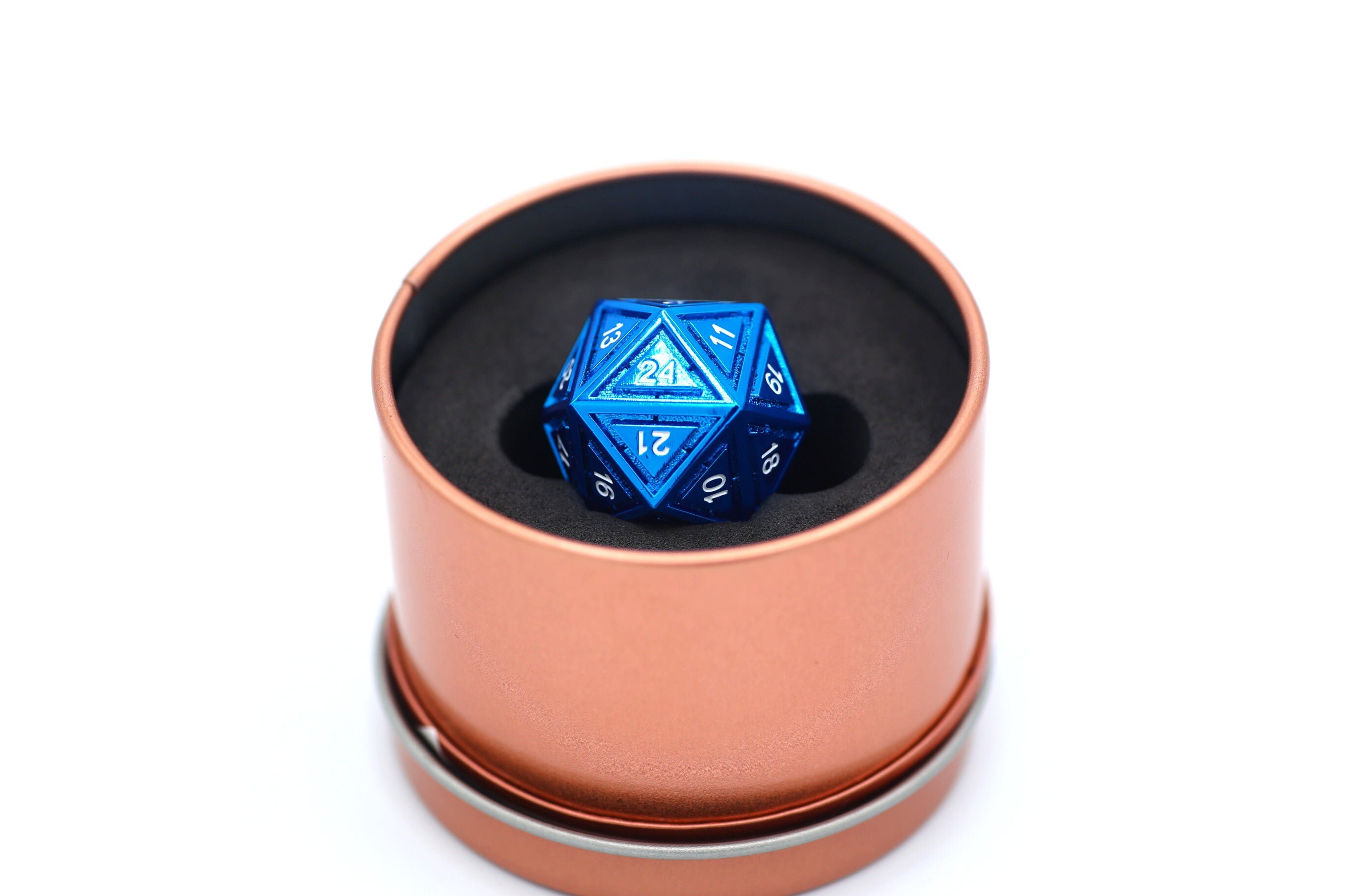 BRD2402 Titan's Fist Metal D24 Dice Blue W/ White - Etsy