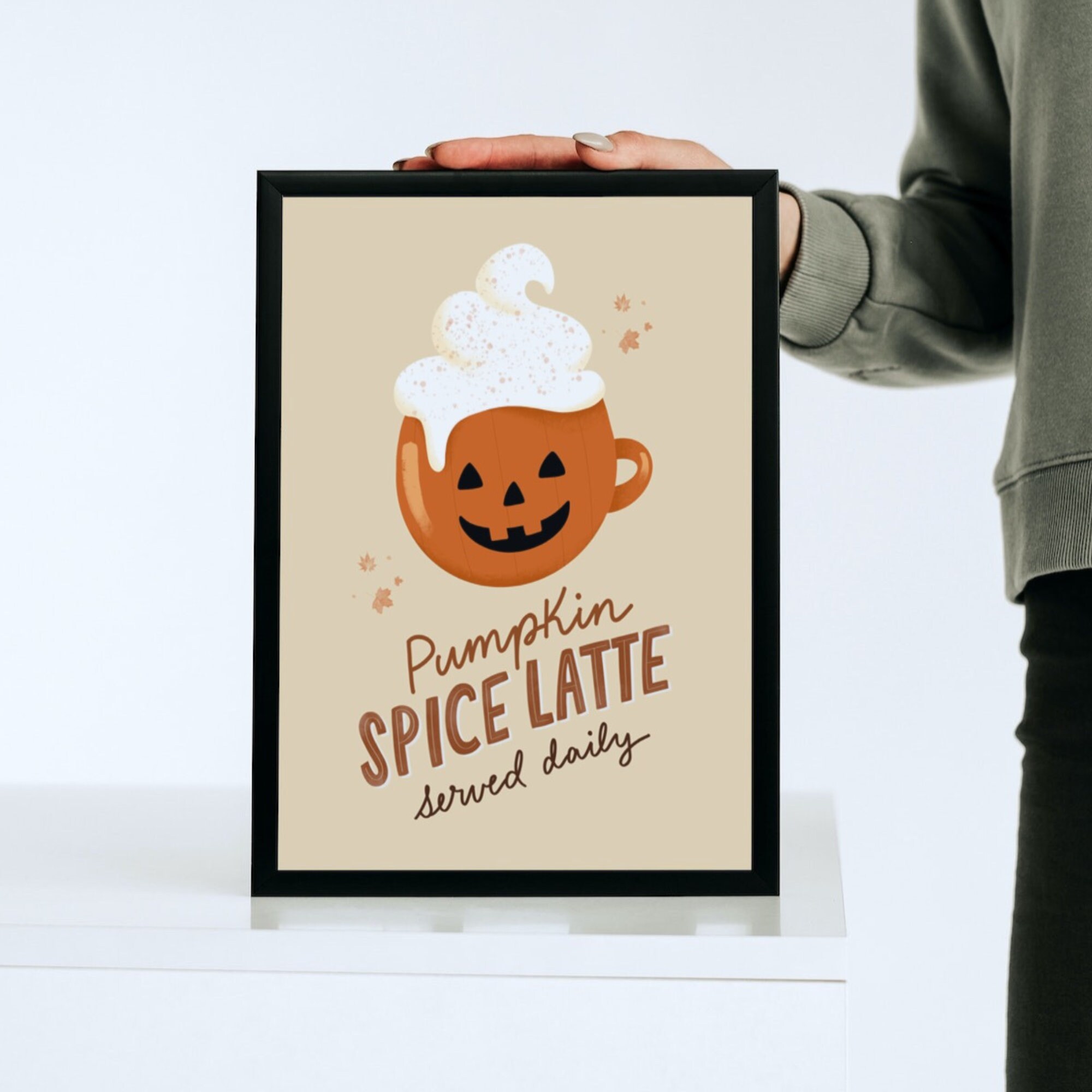 PRINTABLE Pumpkin Spice Latte Sign Fall Decor Coffeehouse - Etsy