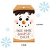 Smores Snowman Printable Gift Tags, Christmas Instant Download, Print ...