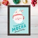 PRINTABLE Peppermint Mocha Sign Winter Decor Print Christmas - Etsy