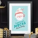 PRINTABLE Peppermint Mocha Sign, Winter Wall Decor, Christmas Wall Art ...