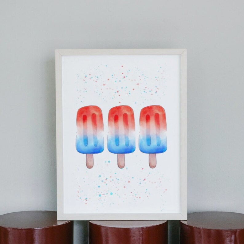 Bomb Pop Print, Summer Printable Sign, Gallery Wall Decor, Instant ...