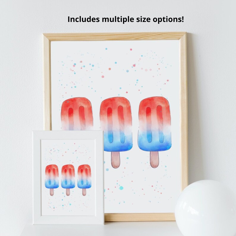 Bomb Pop Print, Summer Printable Sign, Gallery Wall Decor, Instant ...