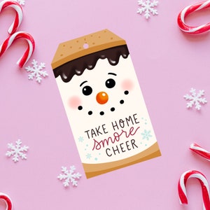 Smores Snowman Printable Gift Tags, Christmas Instant Download, Print ...