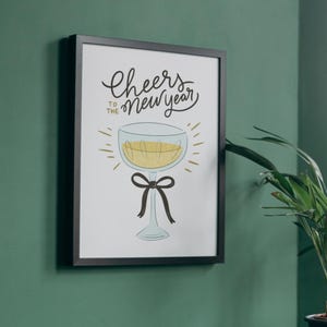 Printable New Years Eve Sign, Hand Drawn Welcome Sign, Party Table ...