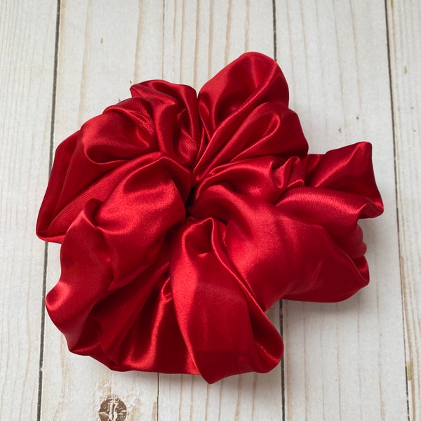 Red Scrunchie - Etsy