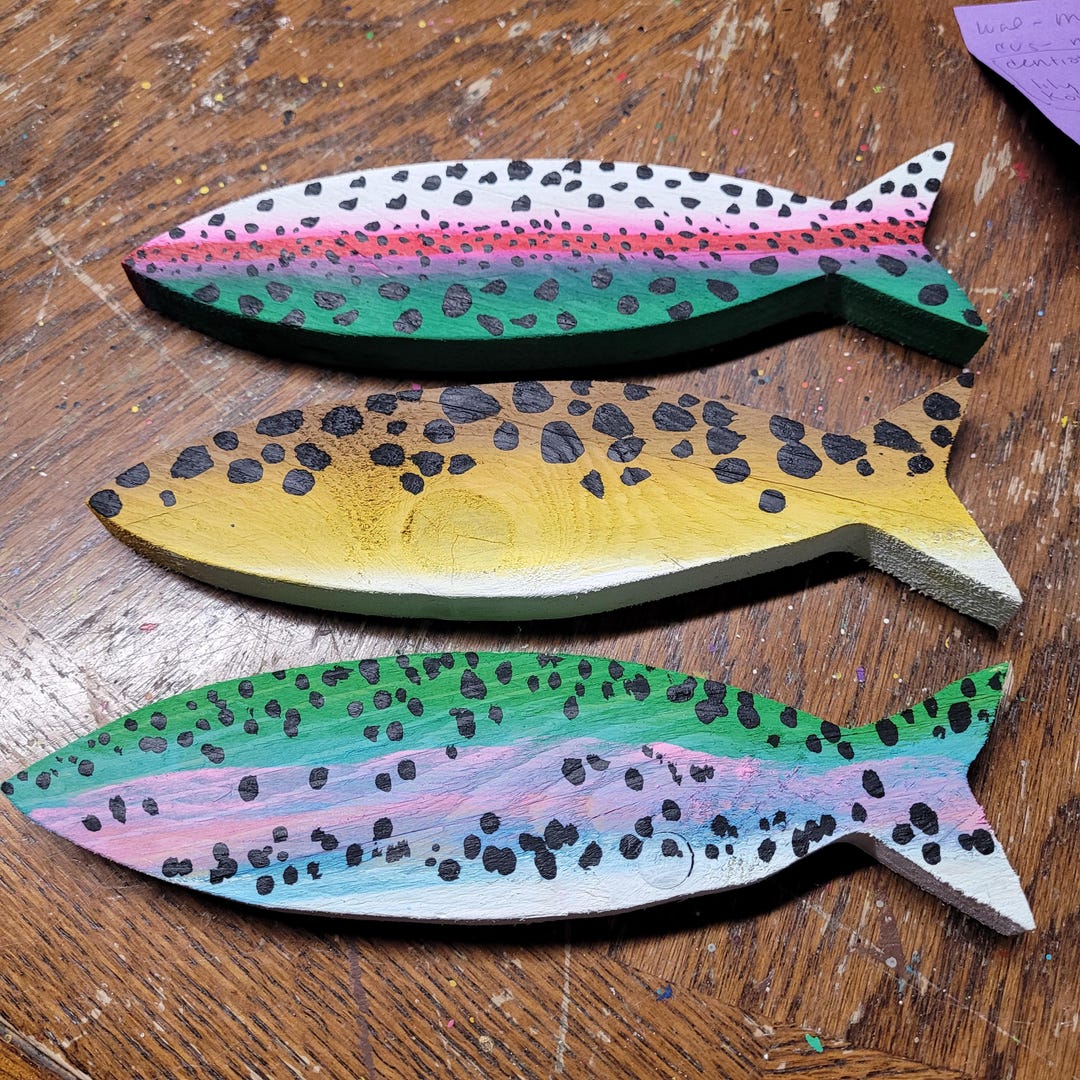 Wooden Fish. Fishing Theme Decor. Coastal Decor. Lake House Decor ...